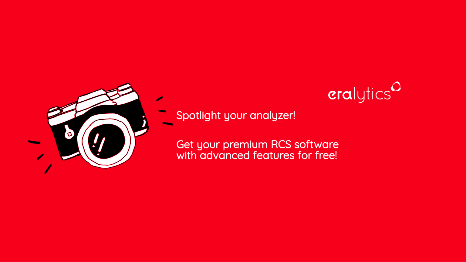 Spotlight your analyzer and get your premium RCS Software for free ...